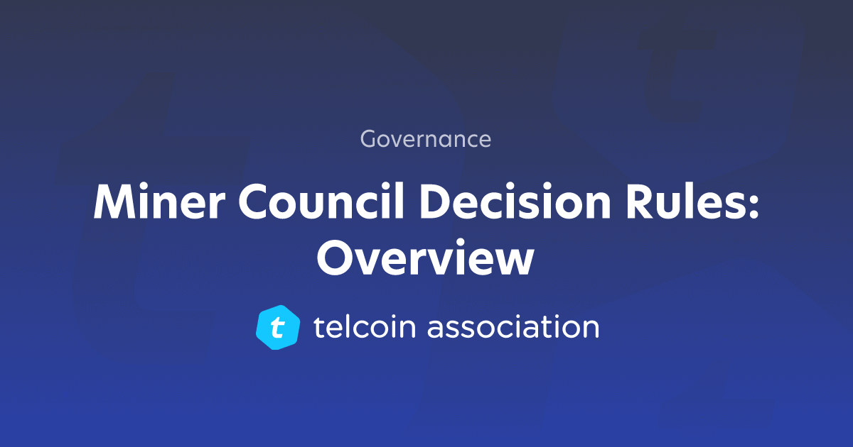 Miner Council Decision Rules: Overview